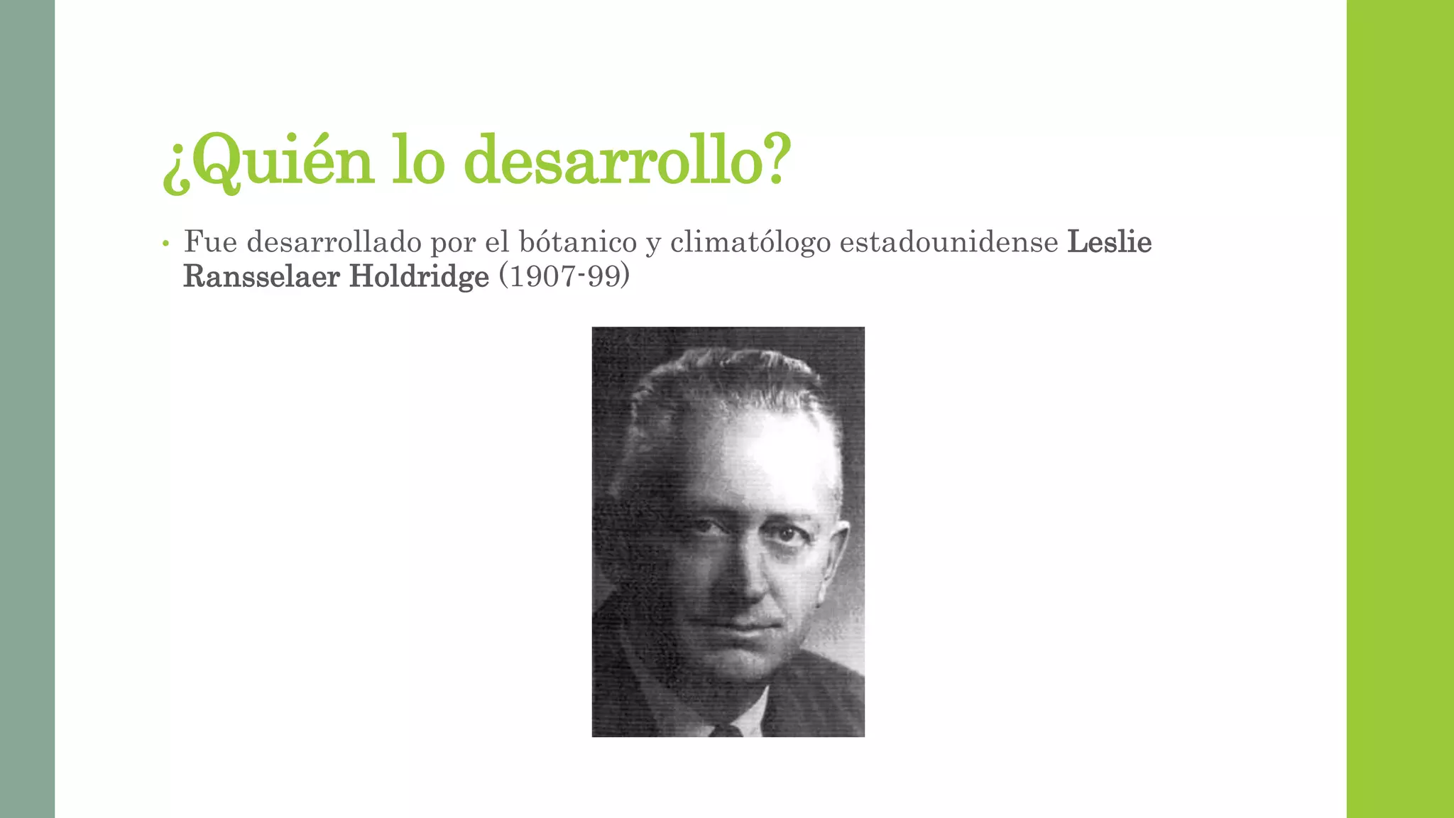 Zonas de vida según holdridge | PPTX