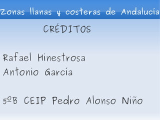 Zonas llanas y costeras de andalucía | PDF