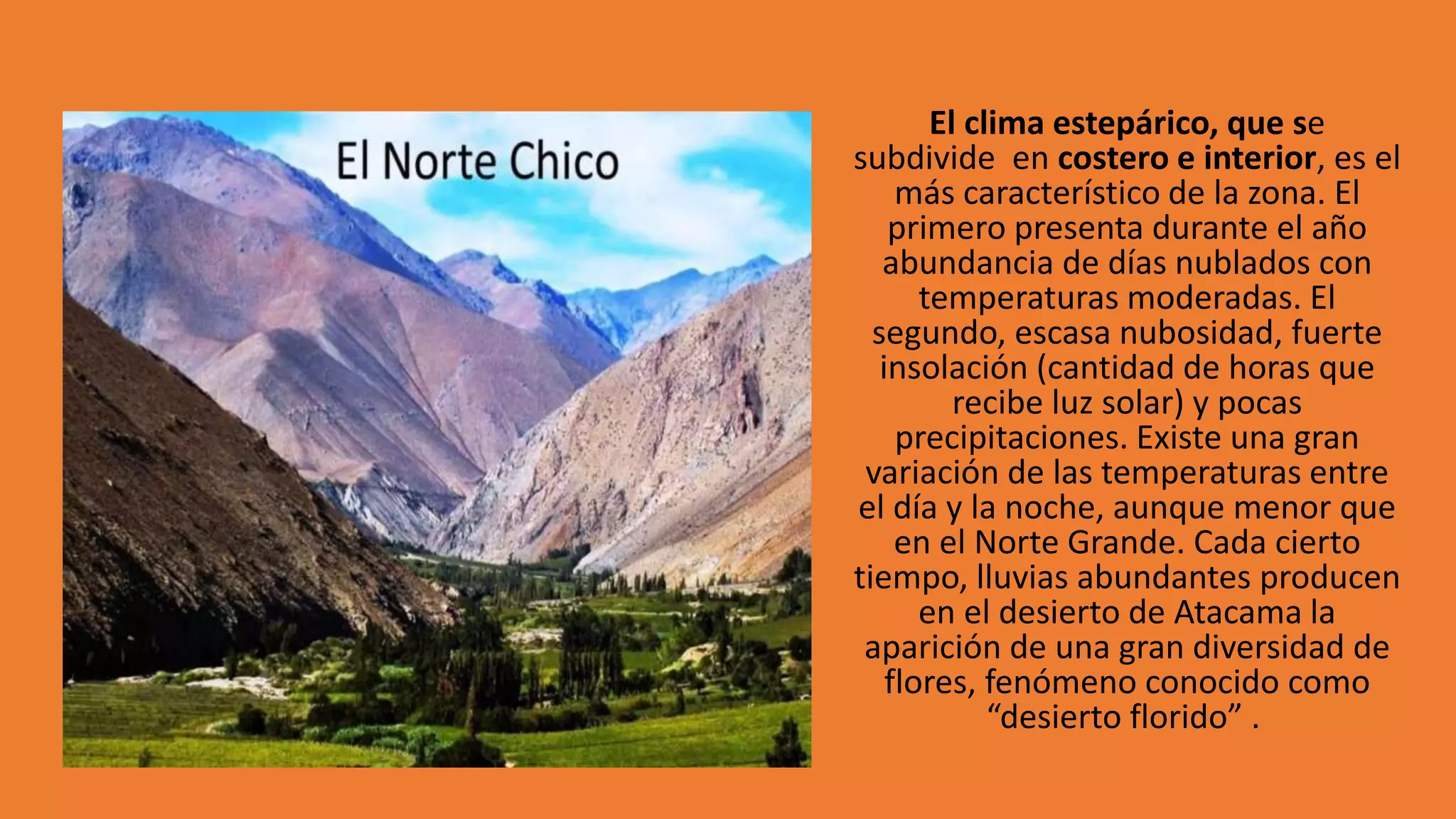 Zonas naturales de chile....norte chico | PPTX