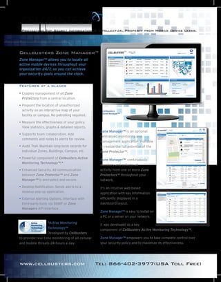 CELL BUSTERS CELL PHONE DETECTOR | PDF