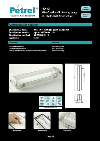 Zone 2 Hazardous Area Lighting (ATEX) - Fluorescent Luminaire - 58 Watt ...