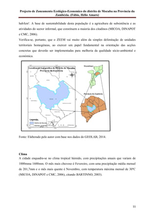 Zoneamento ecologico economico do distrito de mocuba zambezia | PDF