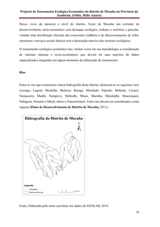 Zoneamento ecologico economico do distrito de mocuba zambezia | PDF
