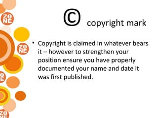 IP, Trade Marks, Copyright and Design | PPT