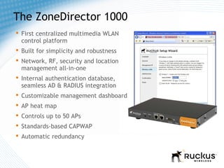 Zoneflex , Ruckus Wireless | PPT