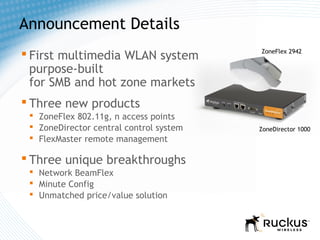 Zoneflex , Ruckus Wireless | PPT