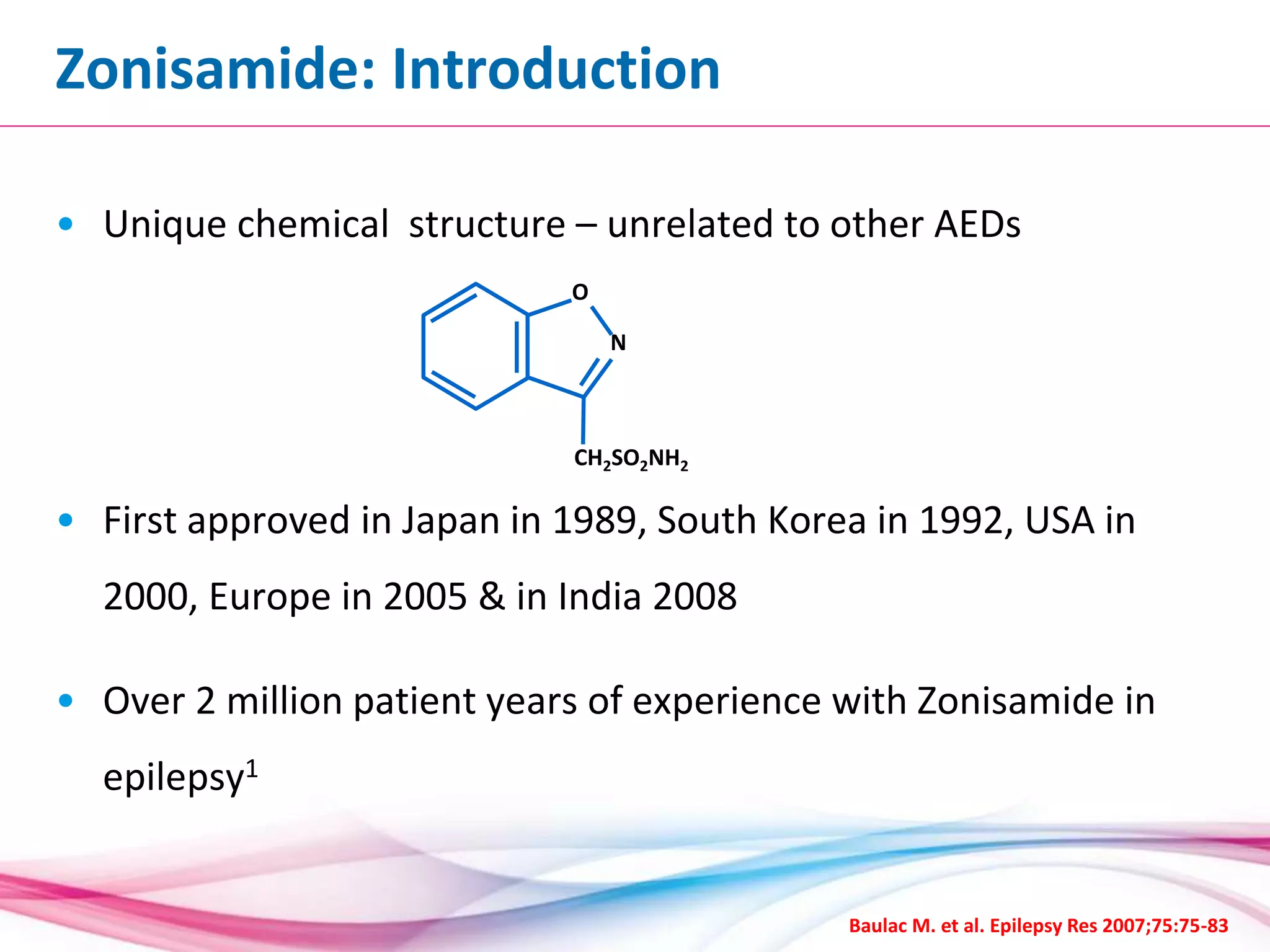 ZONISAMIDE IN TREATMENT OF EPILEPSY | PPT