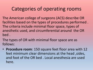 Zone in operation theater | PPTX
