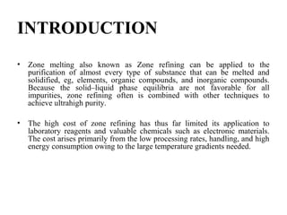 Zone melting | PPT