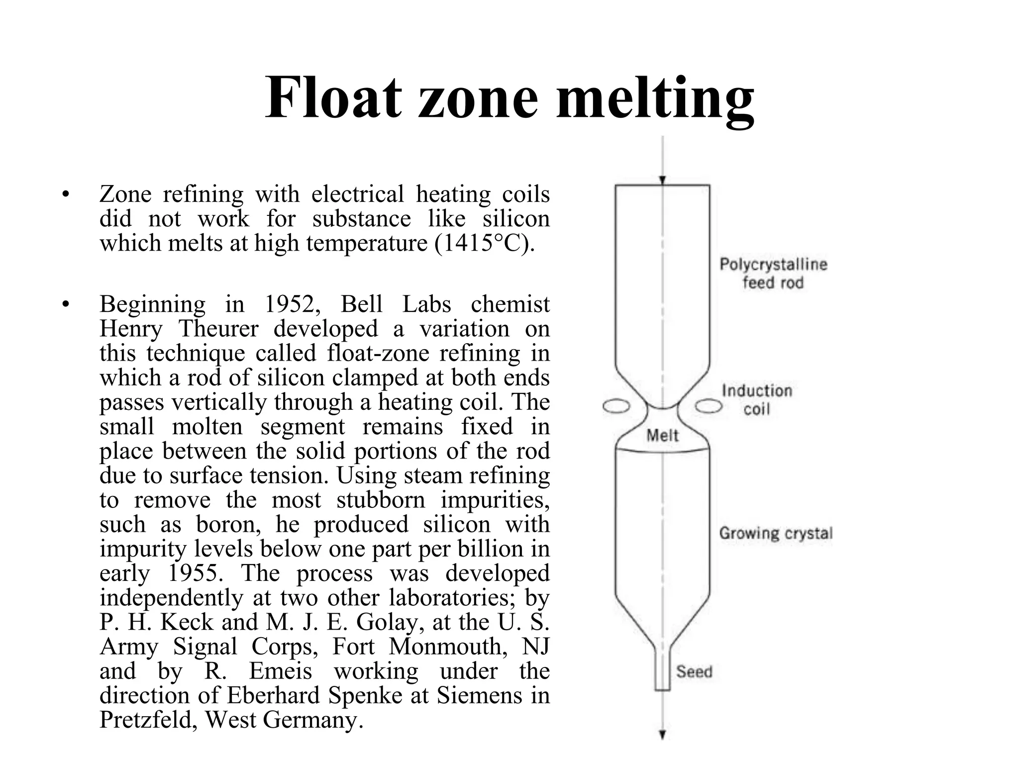 Zone melting | PPT