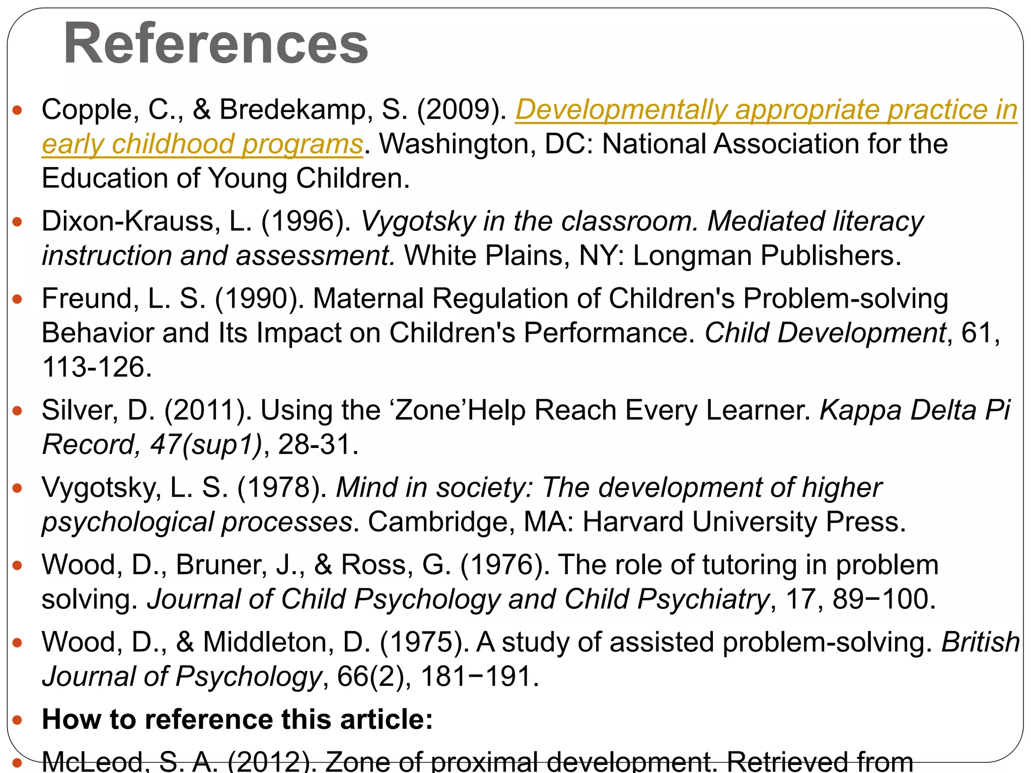 Scaffolding and Zone of proximal development(zpd) | PPTX