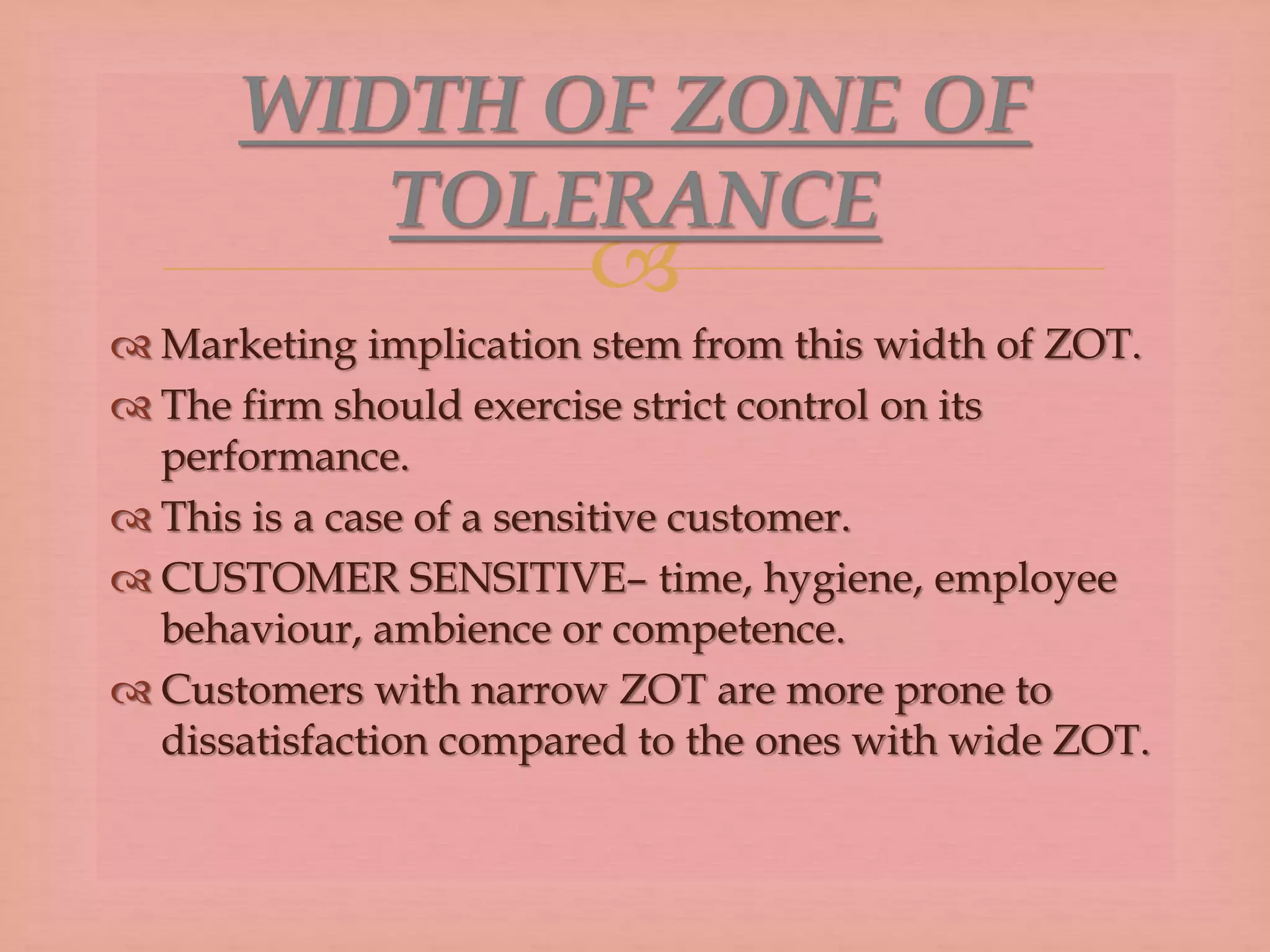 Zone of tolerance | PPTX