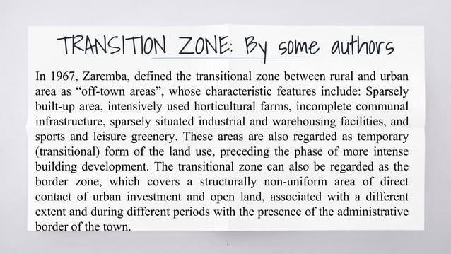 Zone of transition | PDF