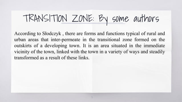 Zone of transition | PDF