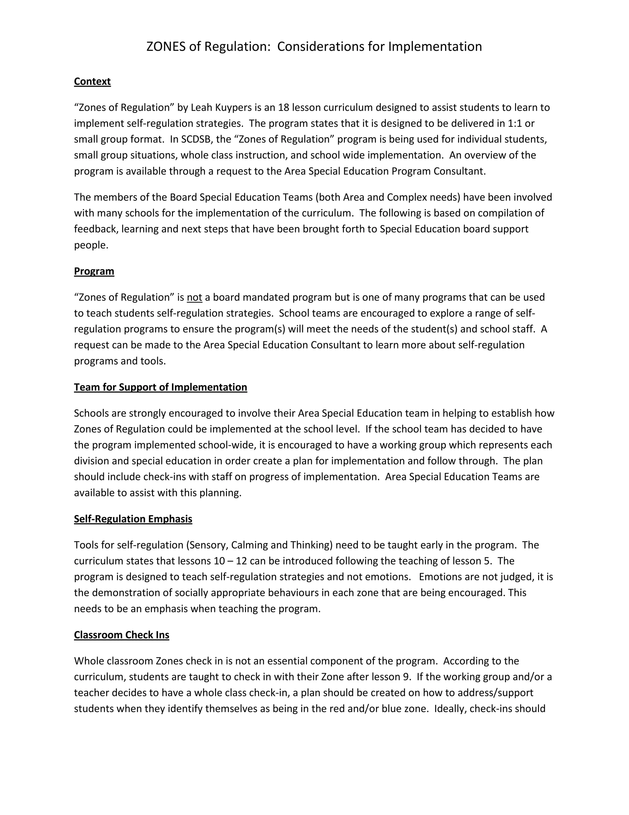 Zones+of+regulation+guide+for+school+wide+implementation[1] | PDF