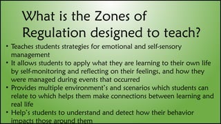 Zones of Regulation Powerpoint for under | PPTX