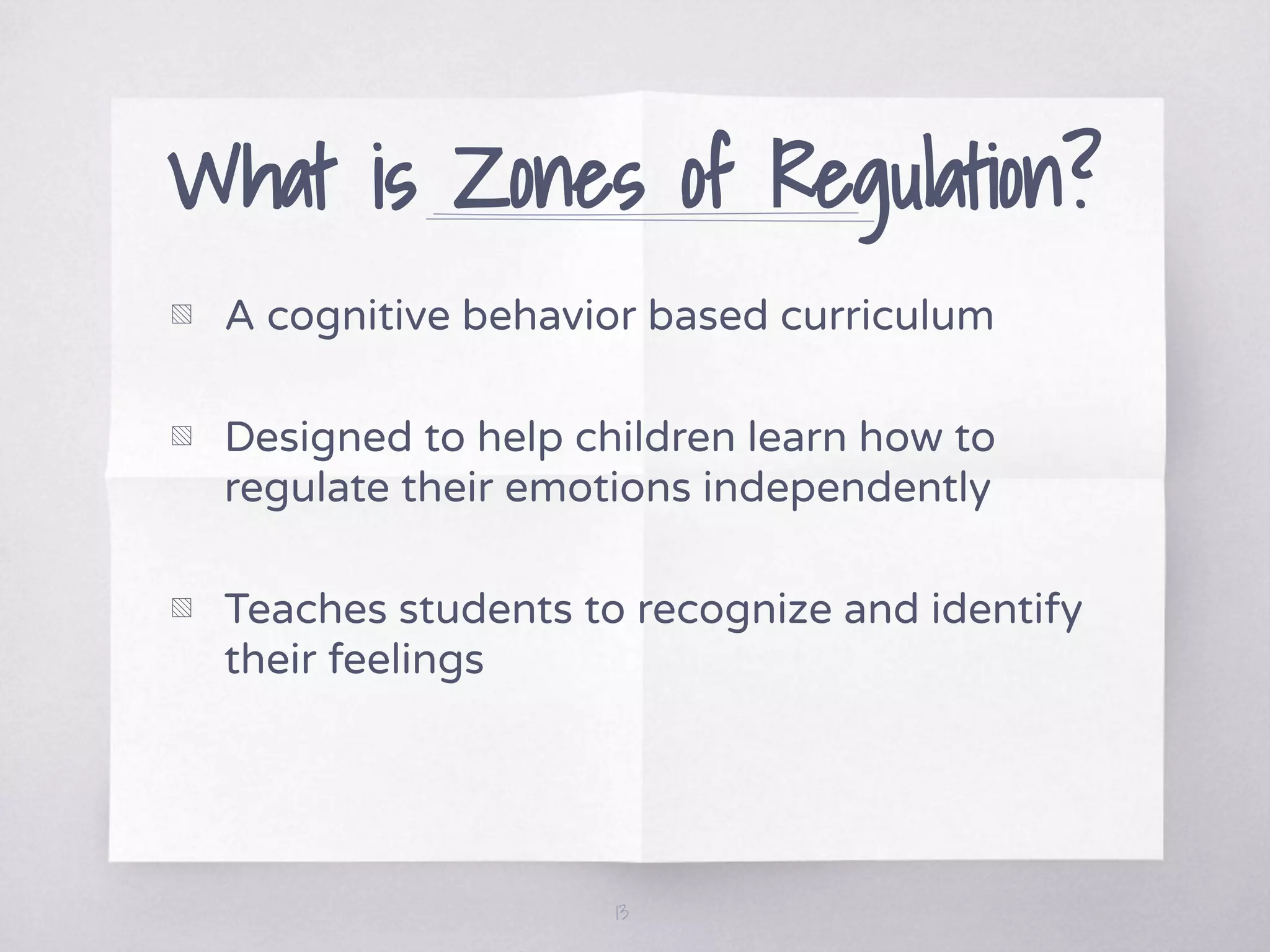 Zones of regulation presentation 2019 | PDF