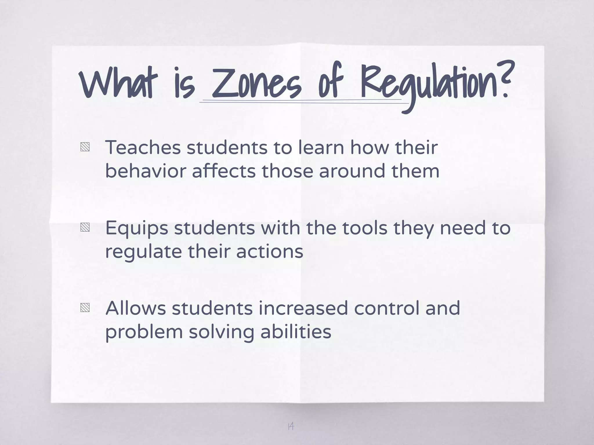 Zones of regulation presentation 2019 | PDF
