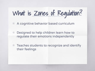 Zones of regulation presentation 2019 | PDF