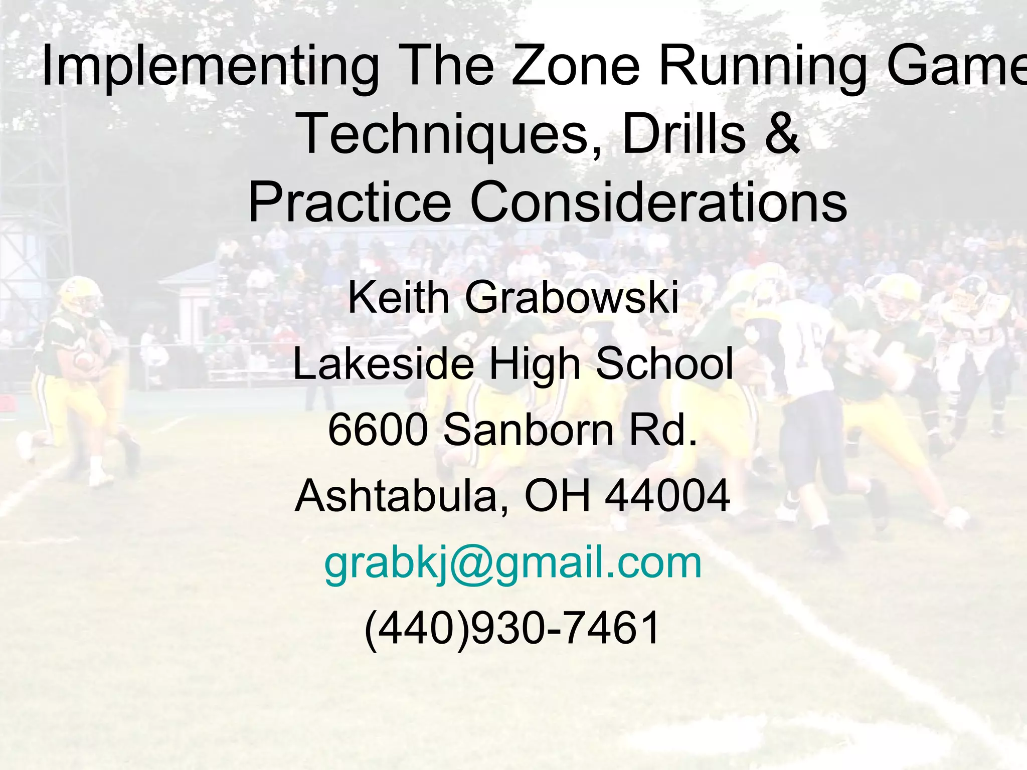 Zone Techniques And Drills | PPT