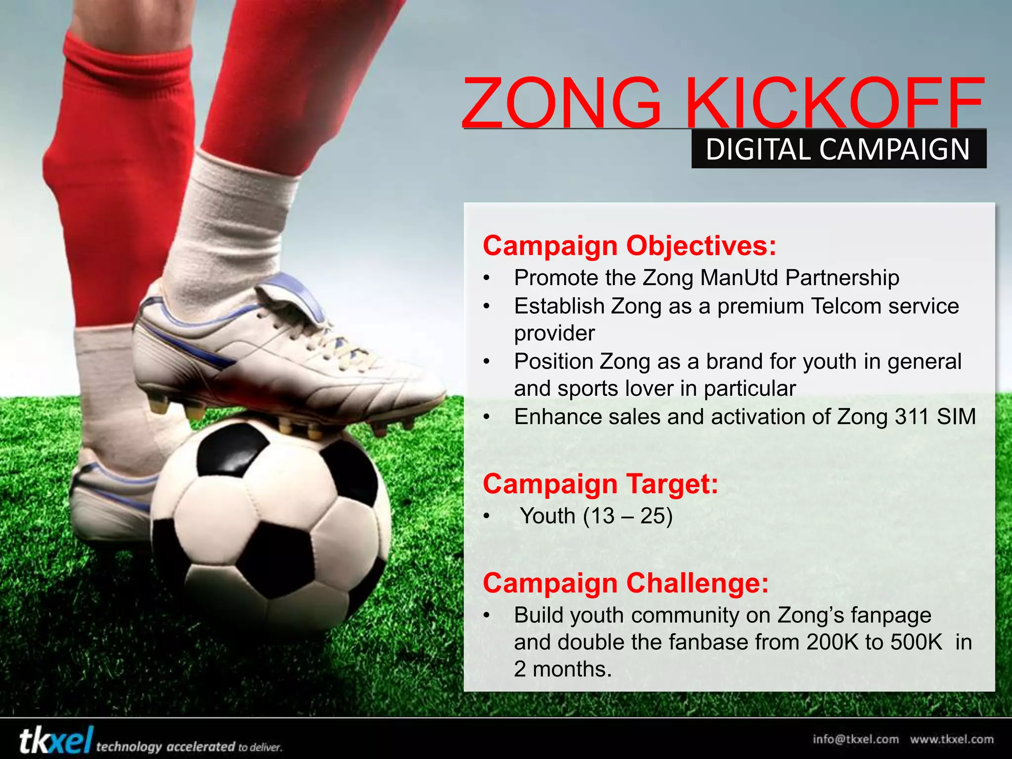 Zong - Manchester United campaign case study | PPTX