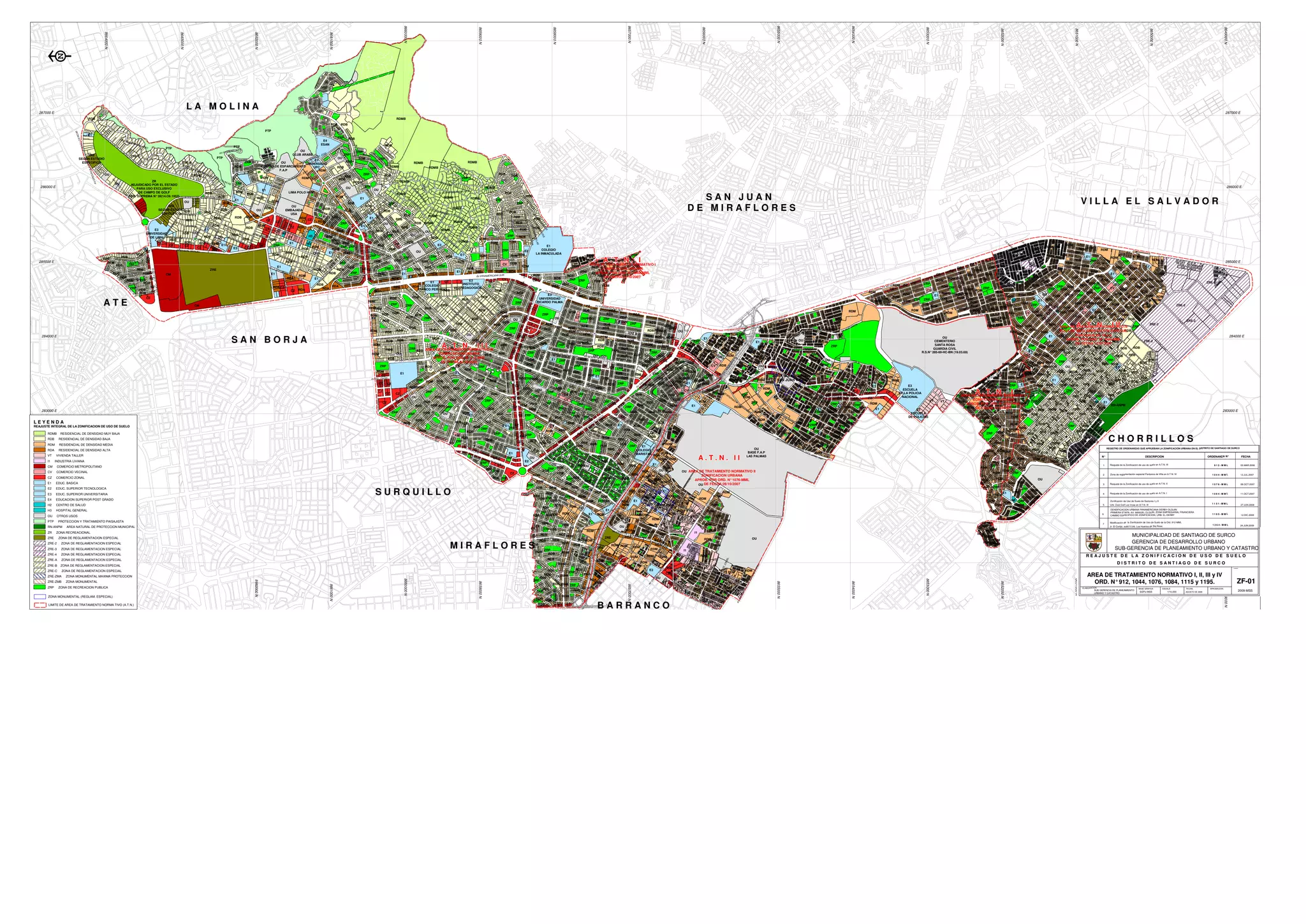 Zonificacion vigente de Barranco | PDF