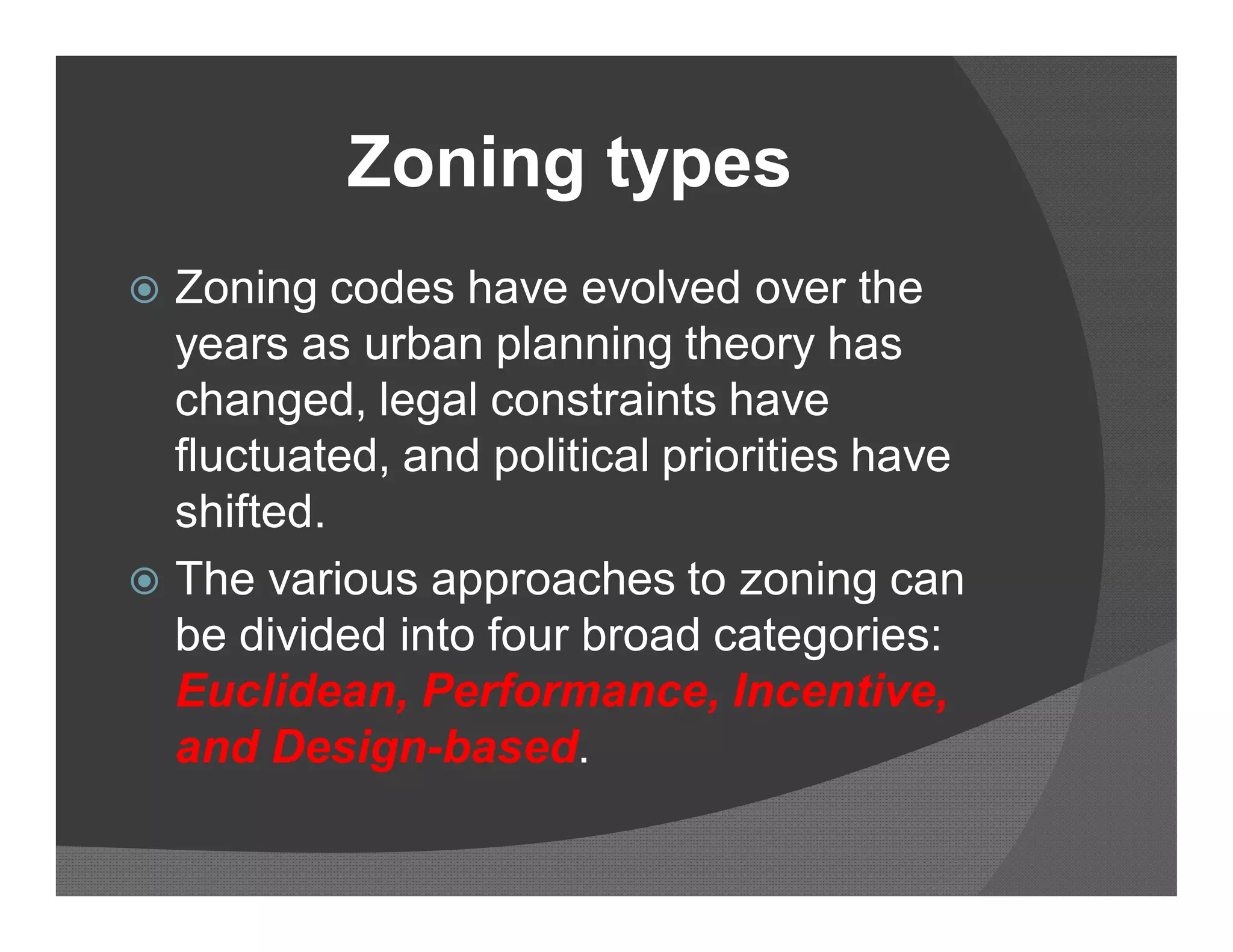 Zoning and subdivision of land | PDF