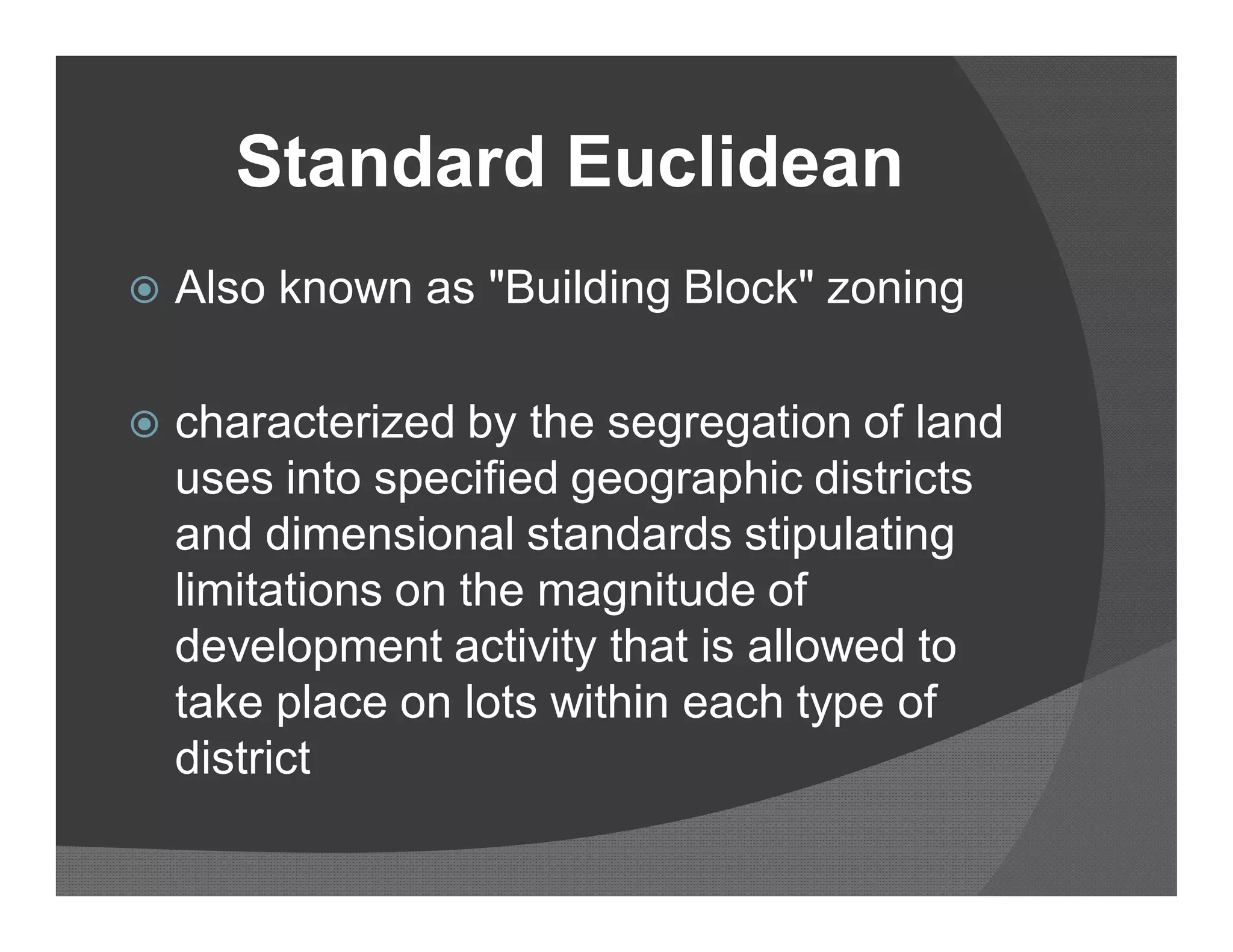 Zoning and subdivision of land | PDF