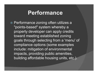 Zoning and subdivision of land | PDF