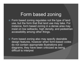 Zoning and subdivision of land | PDF