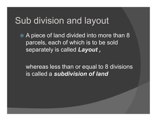 Zoning and subdivision of land | PDF
