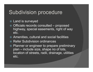 Zoning and subdivision of land | PDF