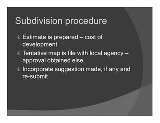 Zoning and subdivision of land | PDF