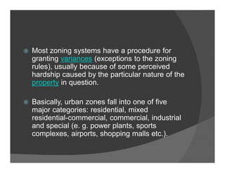 Zoning and subdivision of land | PDF