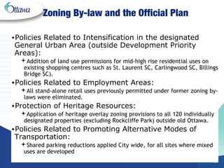 Zoning By-law: City of Ottawa Policy Context | PPT