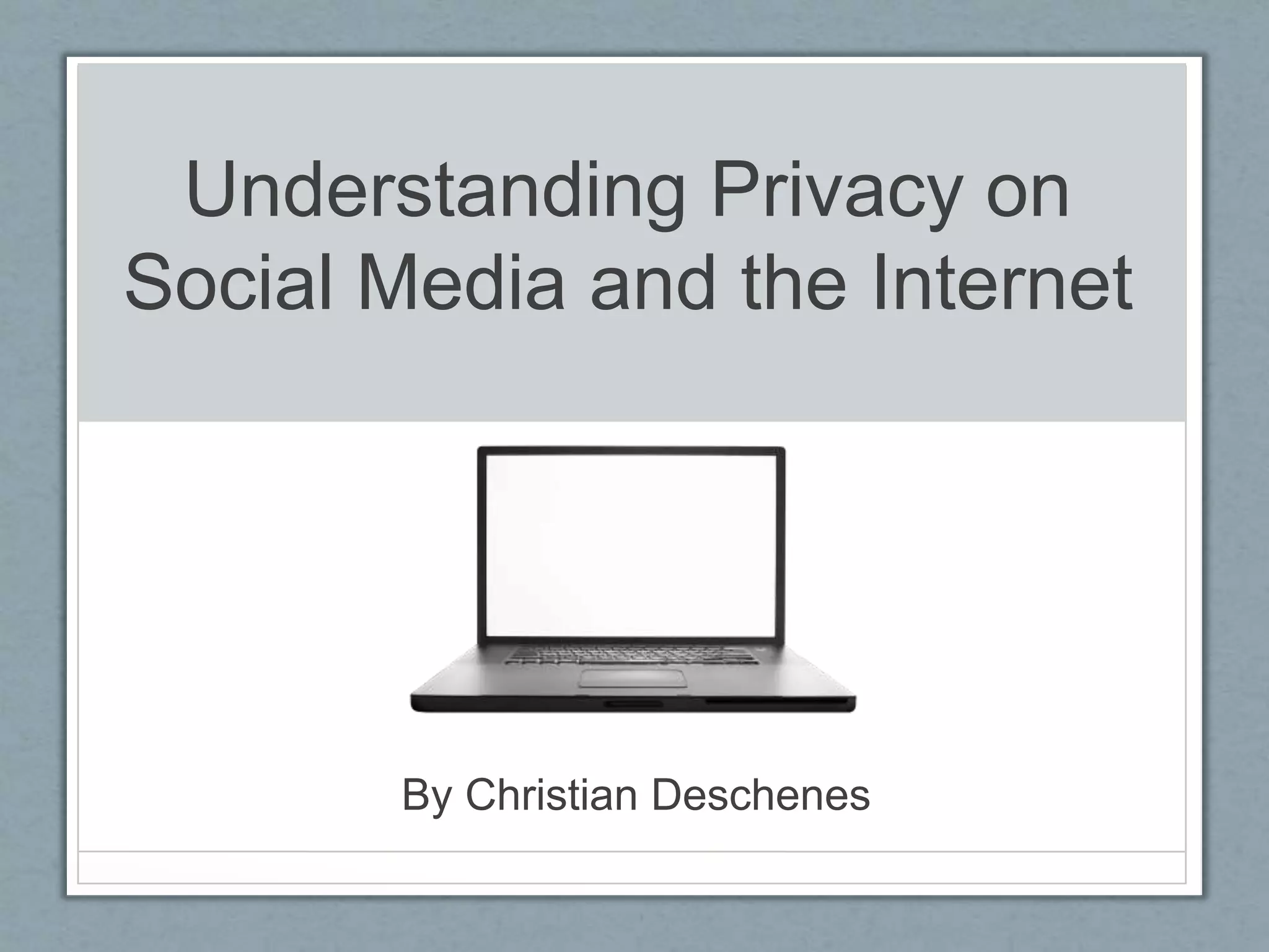 User's Guide to Online Privacy | PPT
