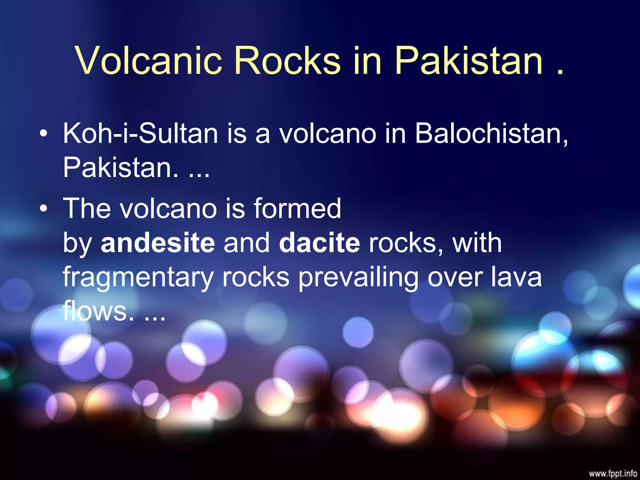 Types of rocks in Pakistan | PPT
