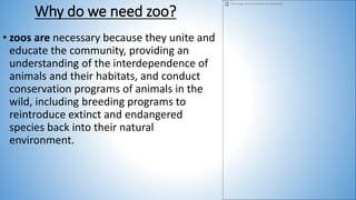 Zoo.presentation1 | PPTX | Large Animals | Pets
