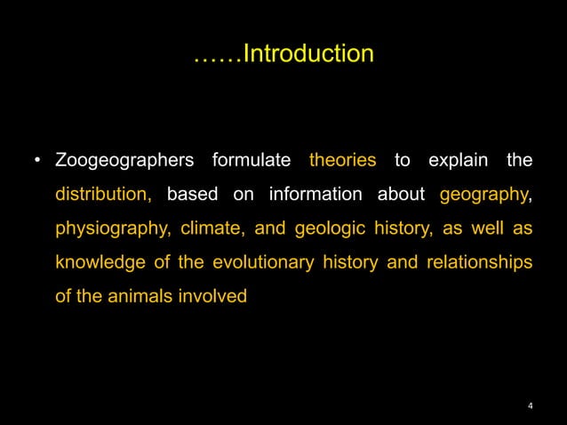 ZOOGEOGRAPHY | PPTX | Geology | Science