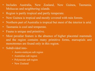 Zoogeography and factors affecting animal distribution | PPTX