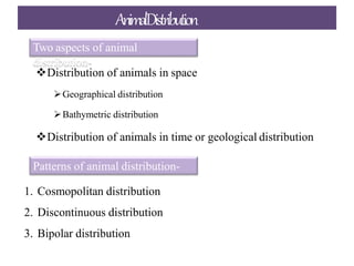 Zoogeography and factors affecting animal distribution | PPSX