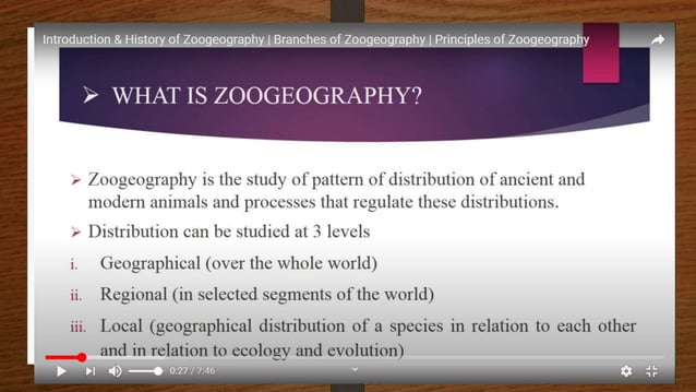 Zoogeography, History, Branches | PPTX