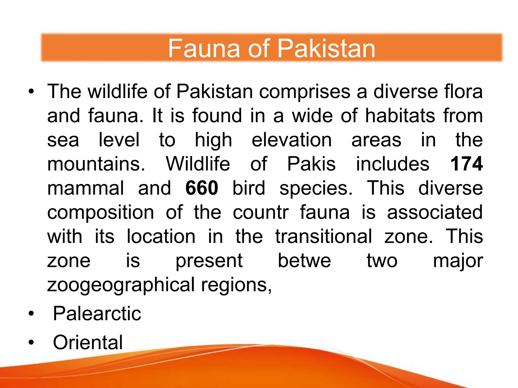 zoogeography of pakistan.pptx fauna of Pakistan | PPTX