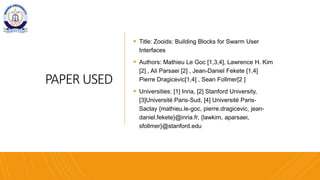 Swarm User Interface (Zooids) | PPT