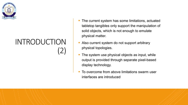 Swarm User Interface (Zooids) | PPT