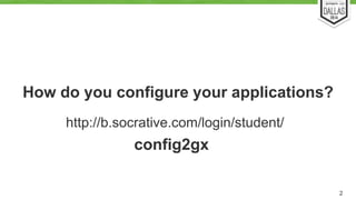 Centralized Application Configuration with Spring and Apache Zookeeper | PPT