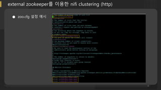 Zookeeper 활용 nifi clustering | PPT