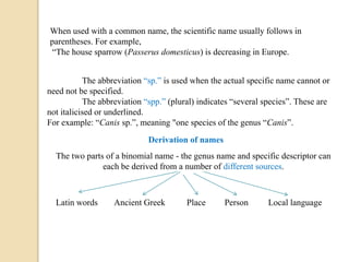 Zoological nomenclature | PPTX