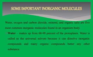 Zoology CHEMISTRY OF LIFE | PPTX