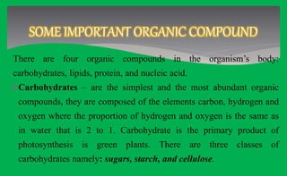 Zoology CHEMISTRY OF LIFE | PPTX